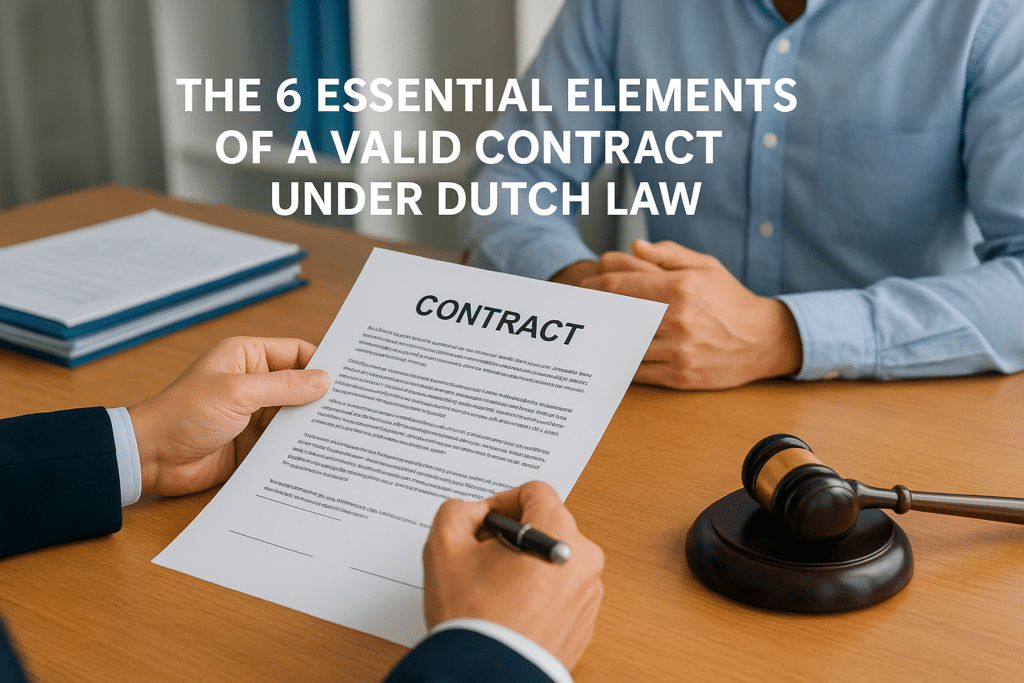 The 6 Essential Elements Of A Valid Contract Under Dutch Law | Law & More